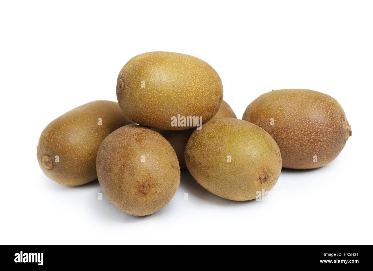 Group of kiwi isolated on white background Stock Photo - Alamy