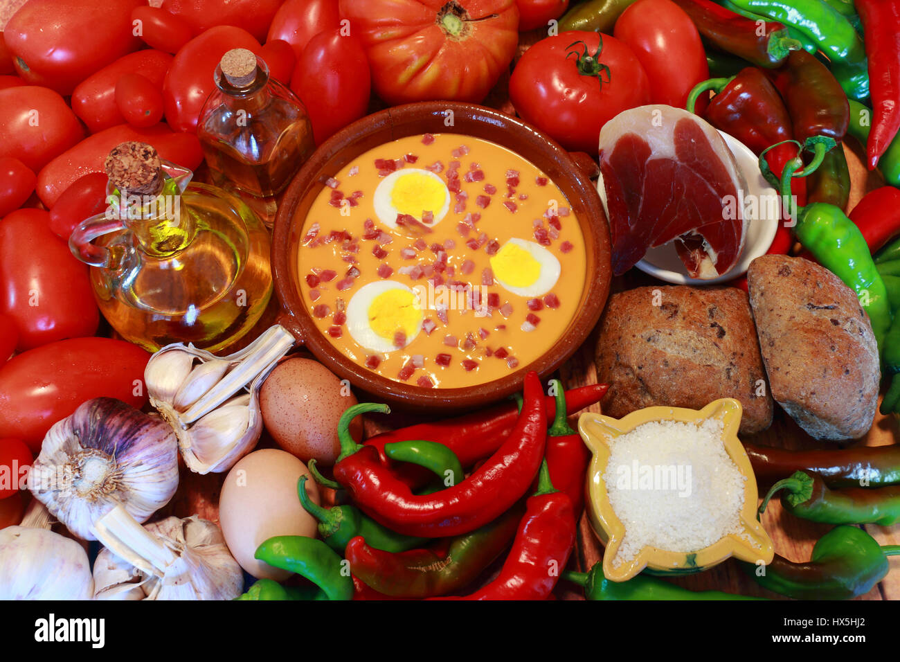 Salmorejo is a typical food of Andalusia, in southern Spain. Its ...