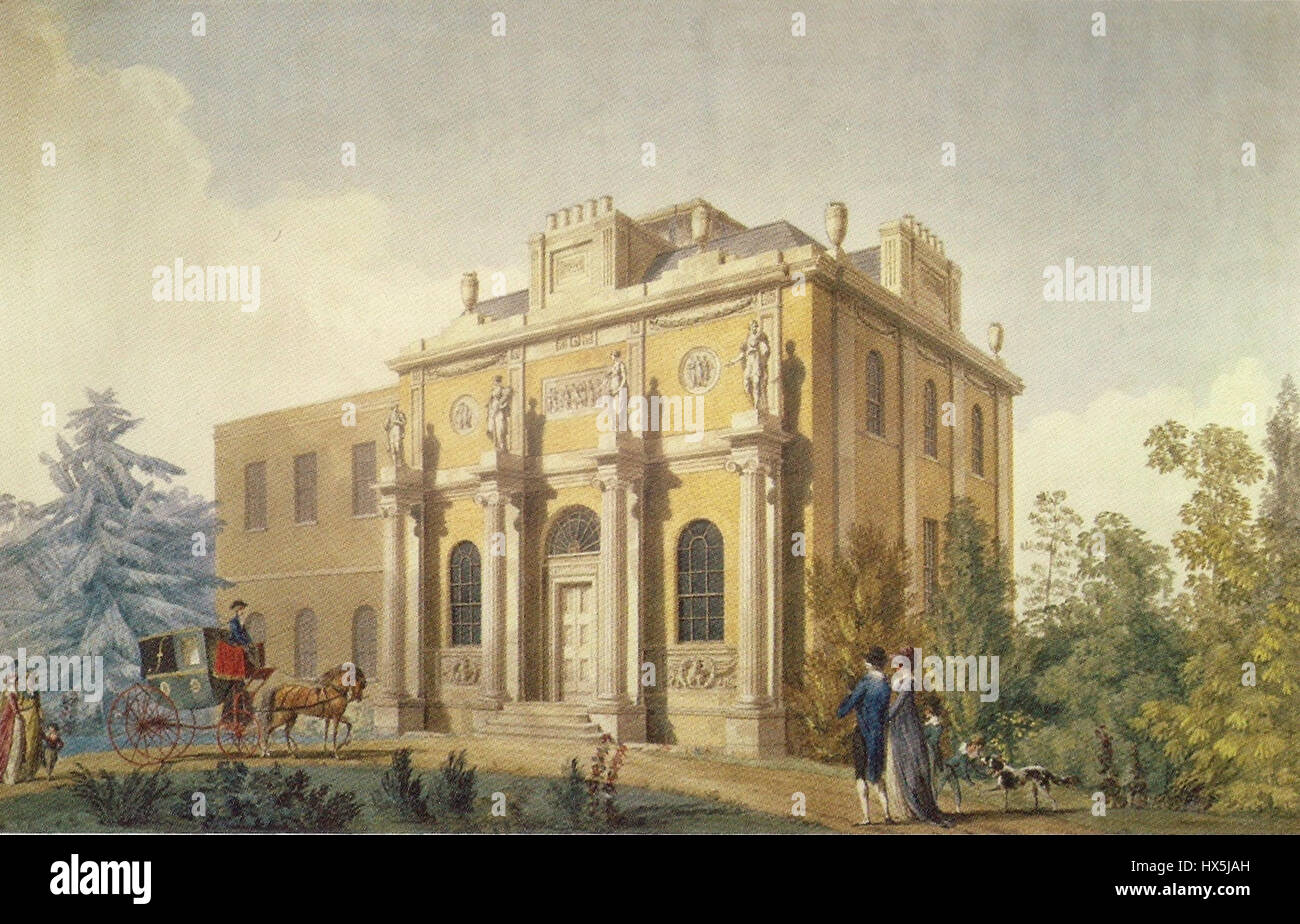 Pitzhanger Manor c 1800 Stock Photo - Alamy