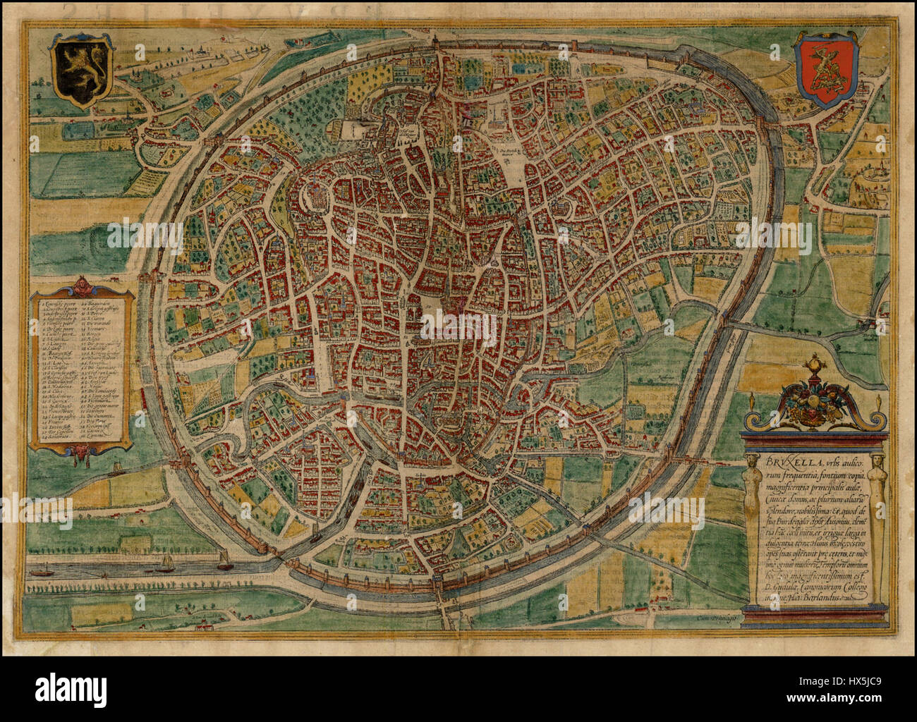 Map of brussels hi-res stock photography and images - Alamy