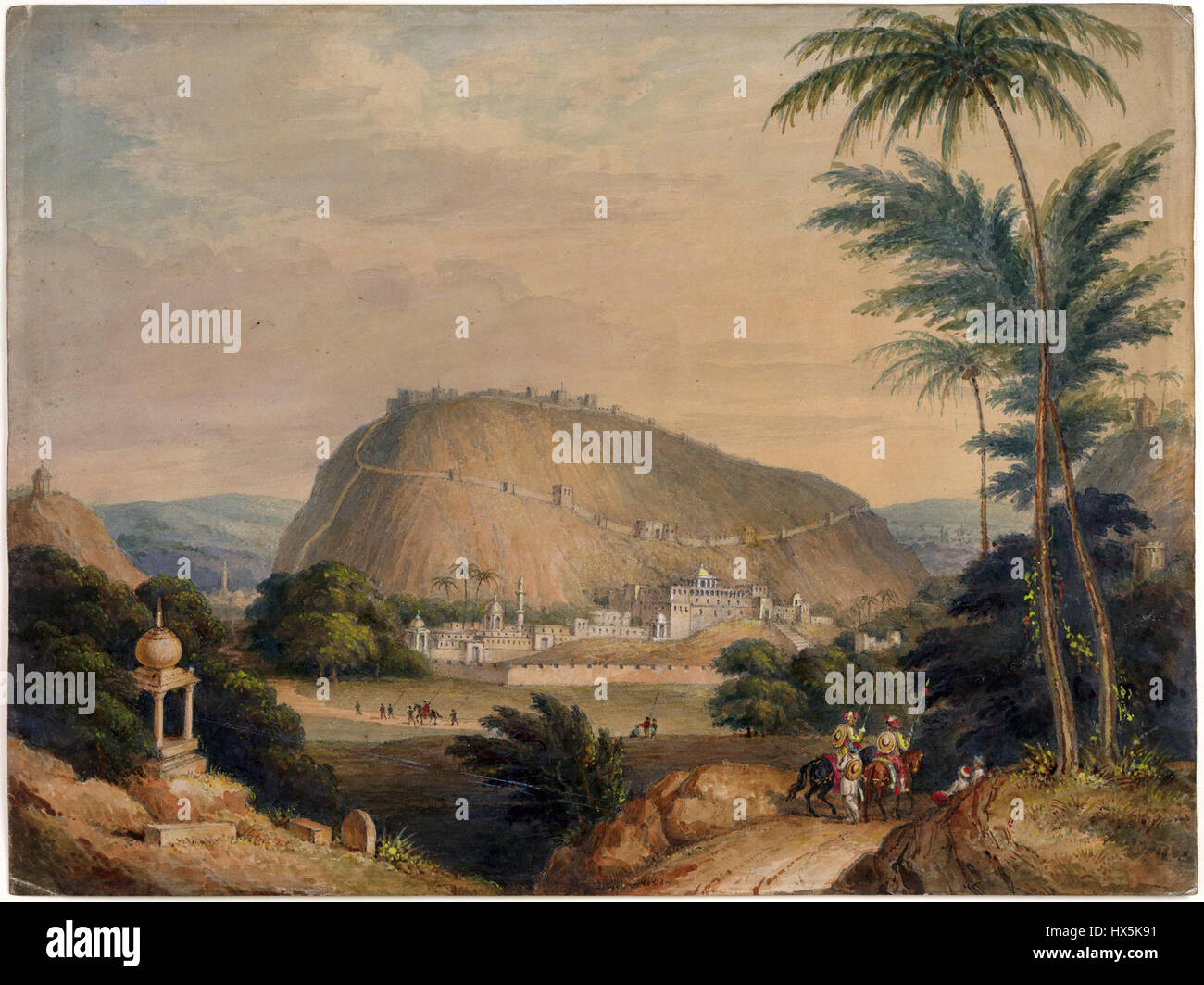 The town and pass of Bundi (Rajputana Stock Photo - Alamy