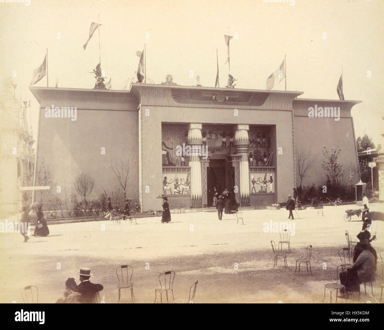 Pavilion of the Suez Canal Company, Paris Exposition, 1889 Stock Photo ...