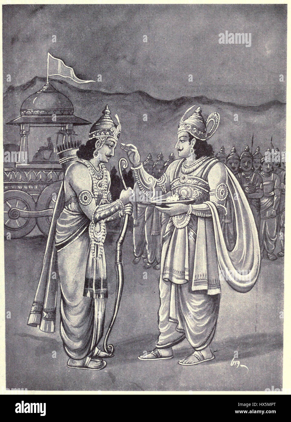 Shalya becomes commander in chief Stock Photo - Alamy