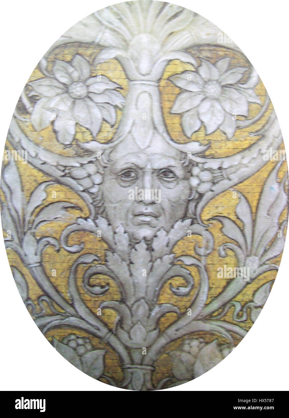 Mantegna selfportrait camera picta Stock Photo - Alamy