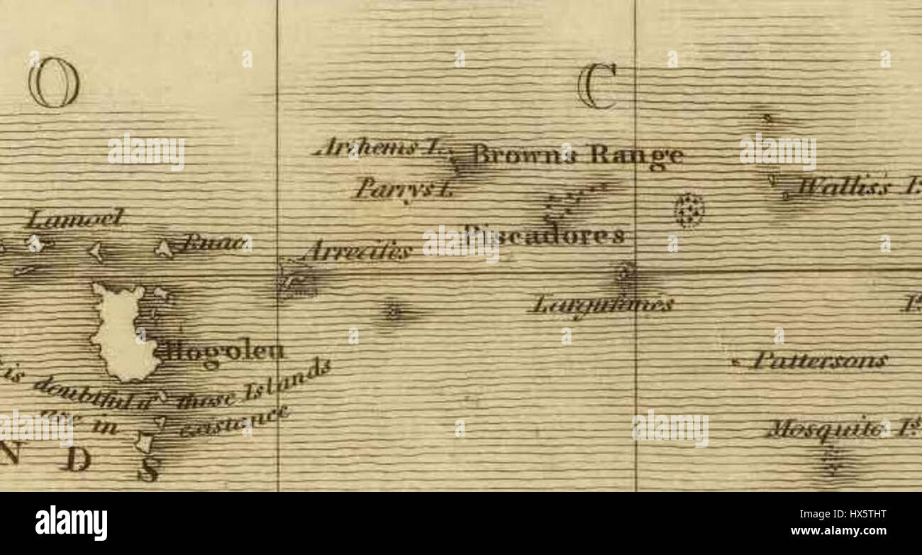 Map by John Playfair (1814 Stock Photo - Alamy