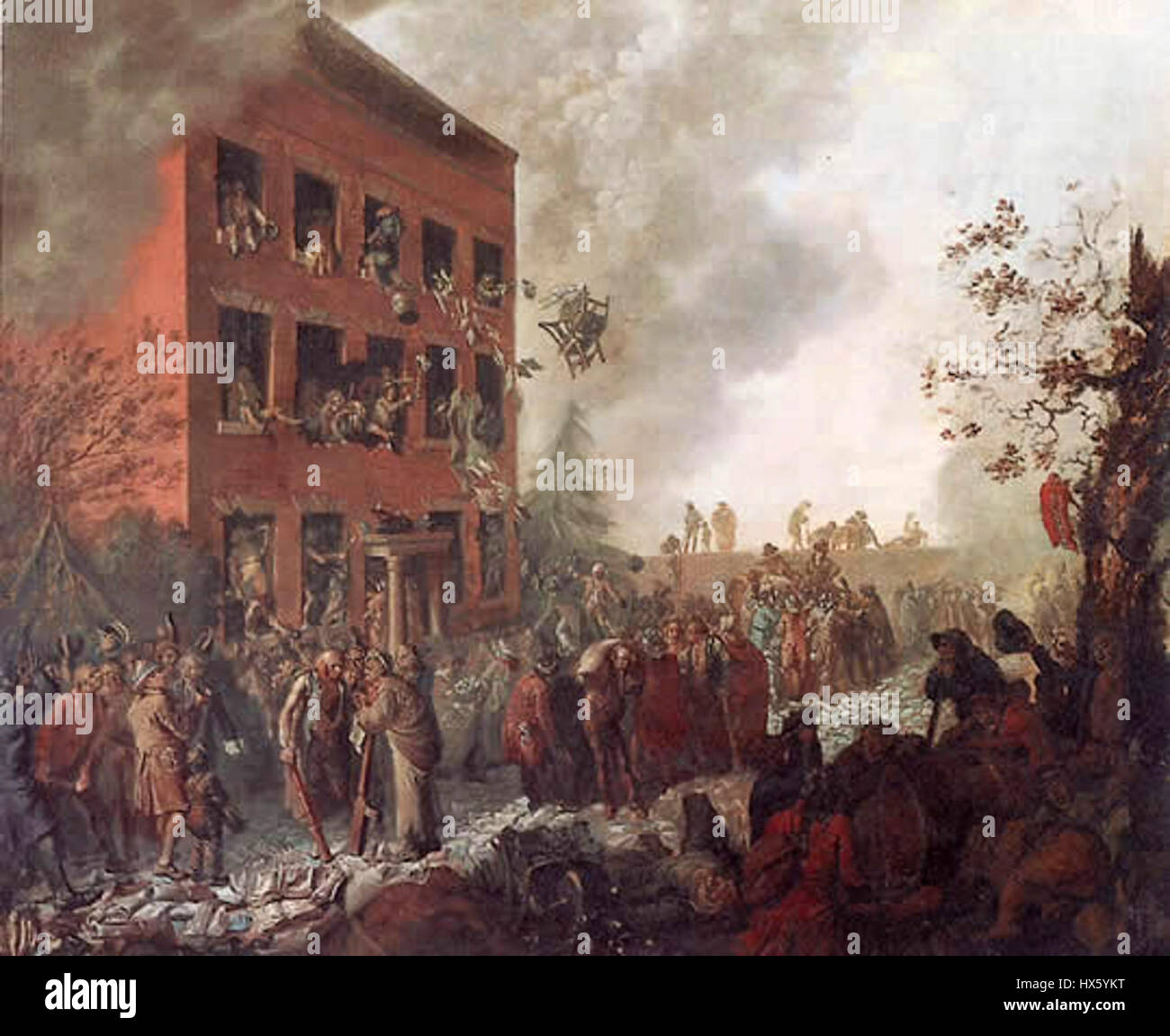 Priestley Riots painting Stock Photo - Alamy