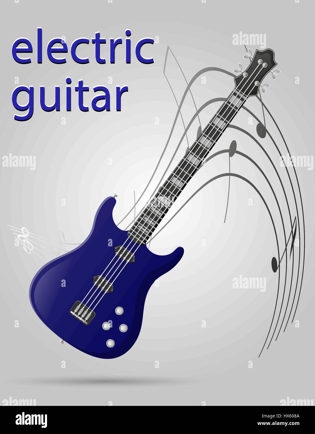 electric guitar musical instruments stock vector illustration isolated ...