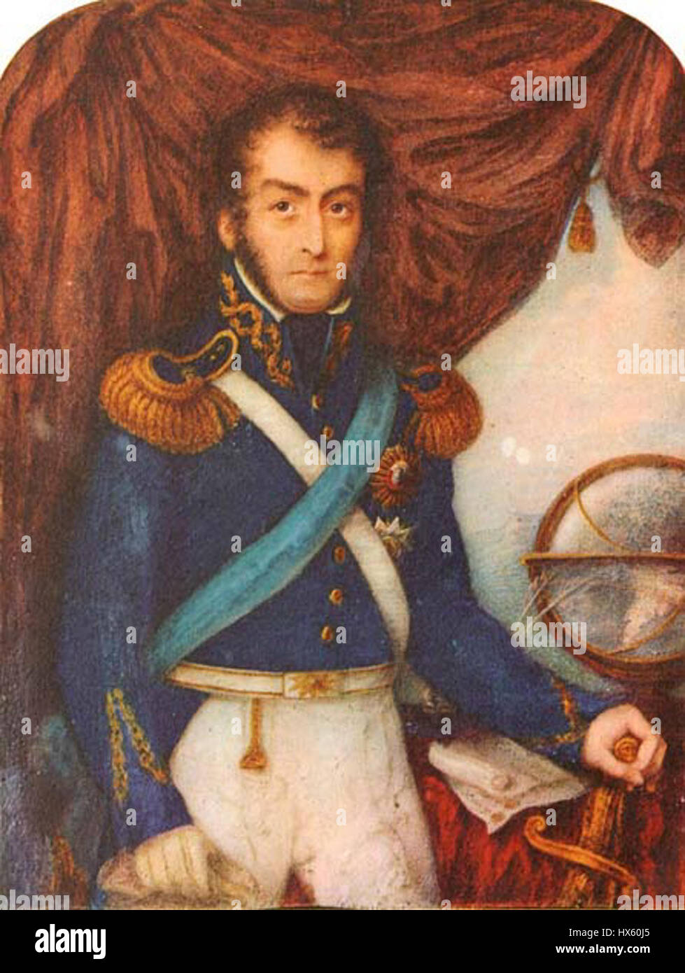 This portrait of José de San Martín, painted by artist William Wheeler ...