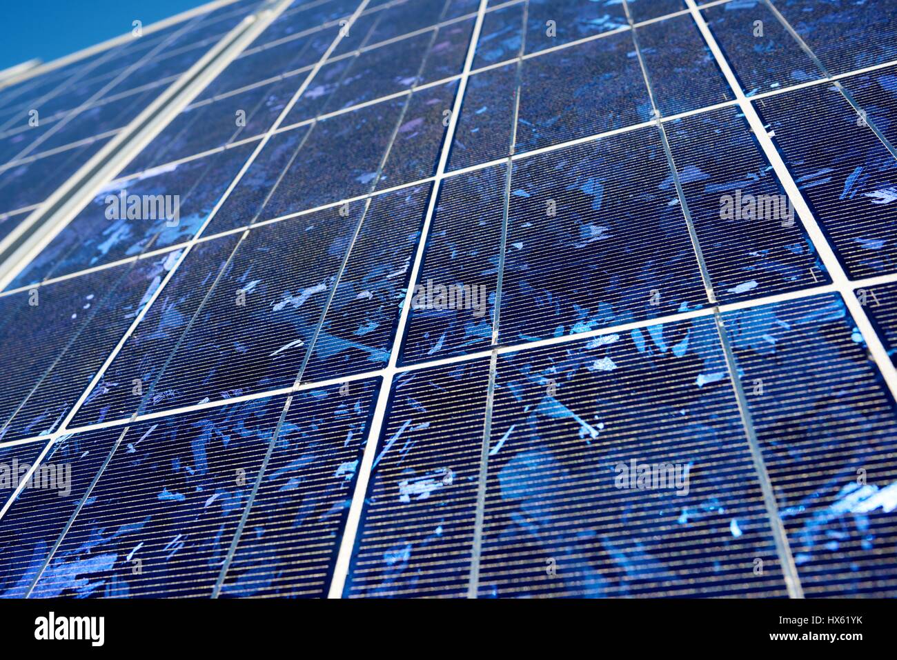detail of a photovoltaic panel for renewable electric production Stock ...
