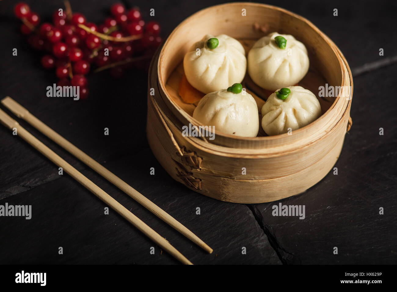 Dim Sum dumplings. Chinese traditional food Stock Photo - Alamy
