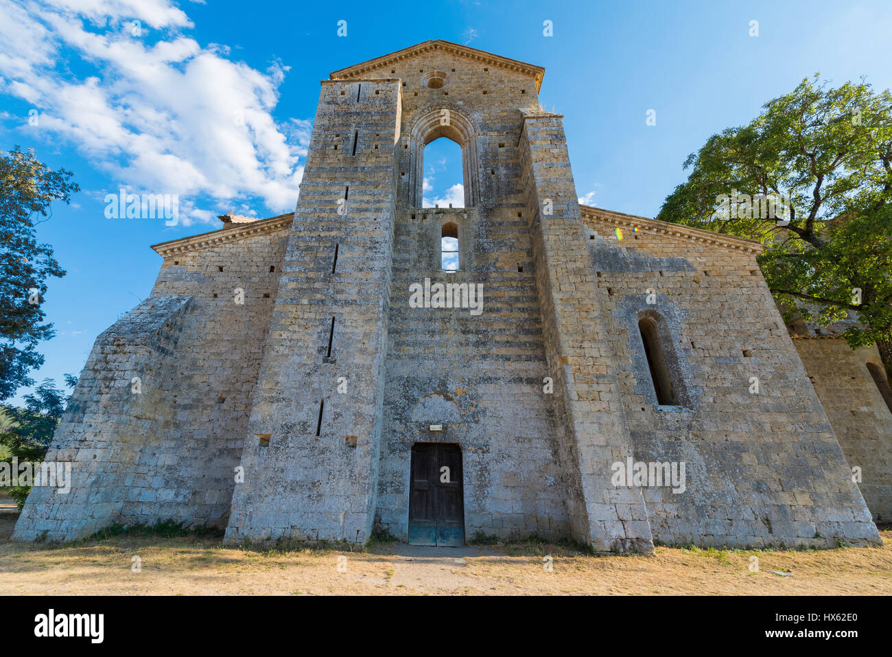 Medieval Abbey of San Galgano from 13th century, near Siena, Tuscany ...