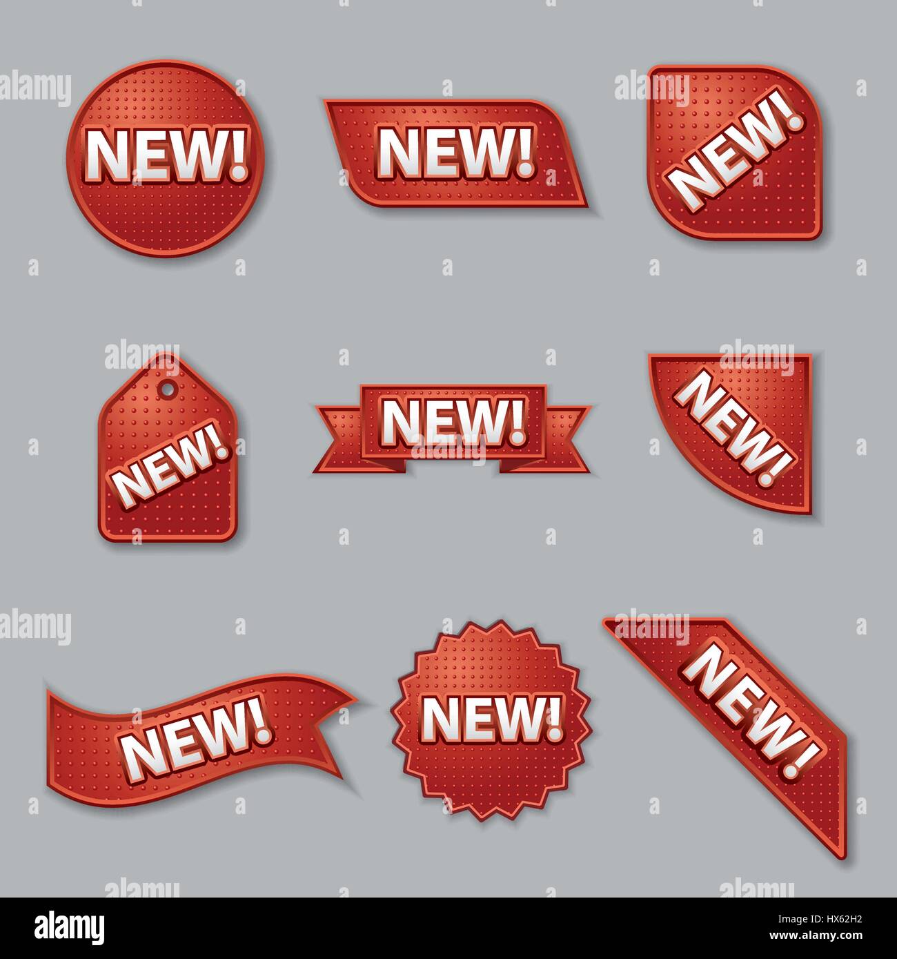 set of new product promotion labels and banners Stock Vector Image ...