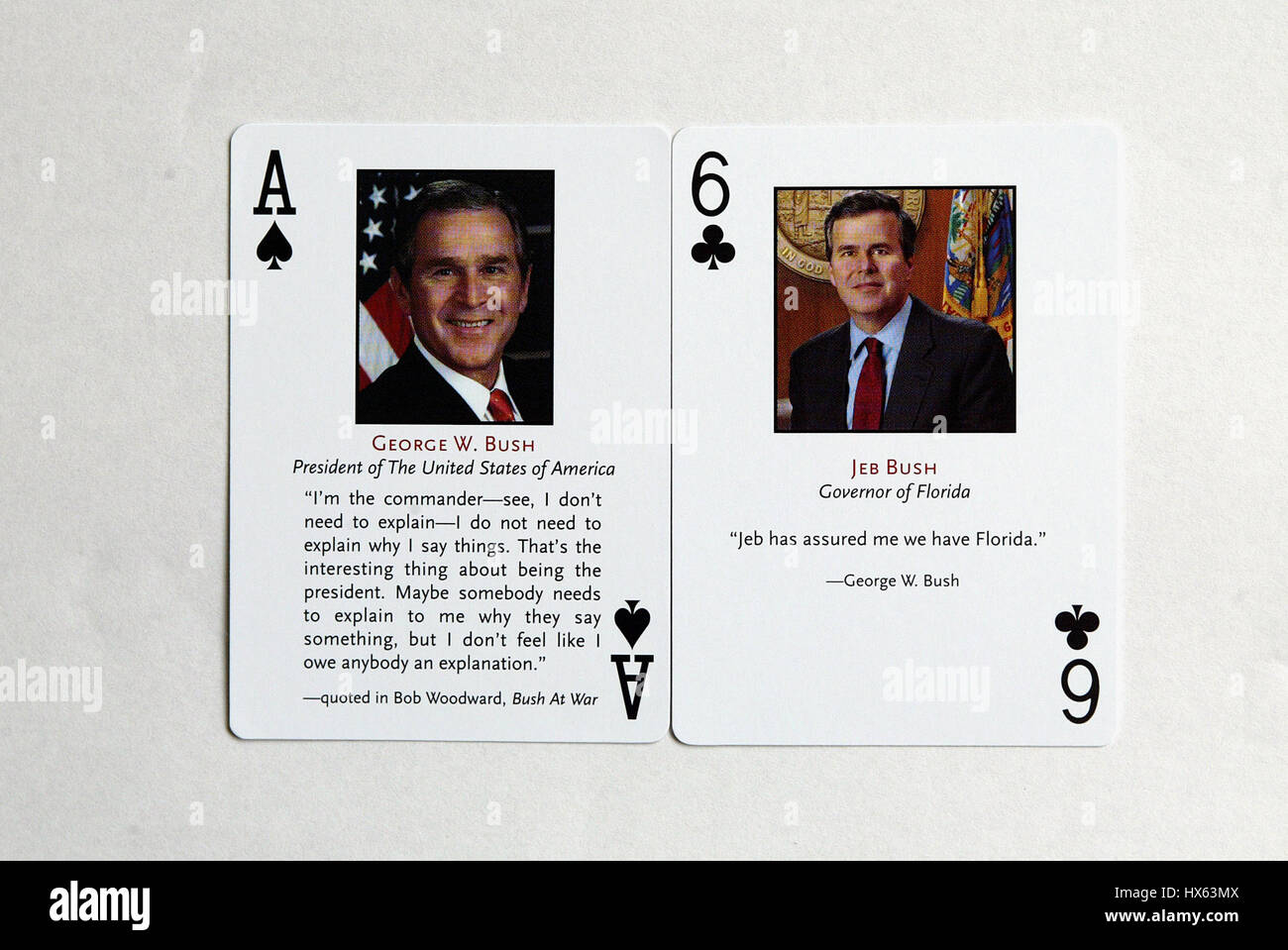 GEORGE W. BUSH & JED BUSH BUSH CARDS 20 March 2004 HOLLYWOOD LOS ...
