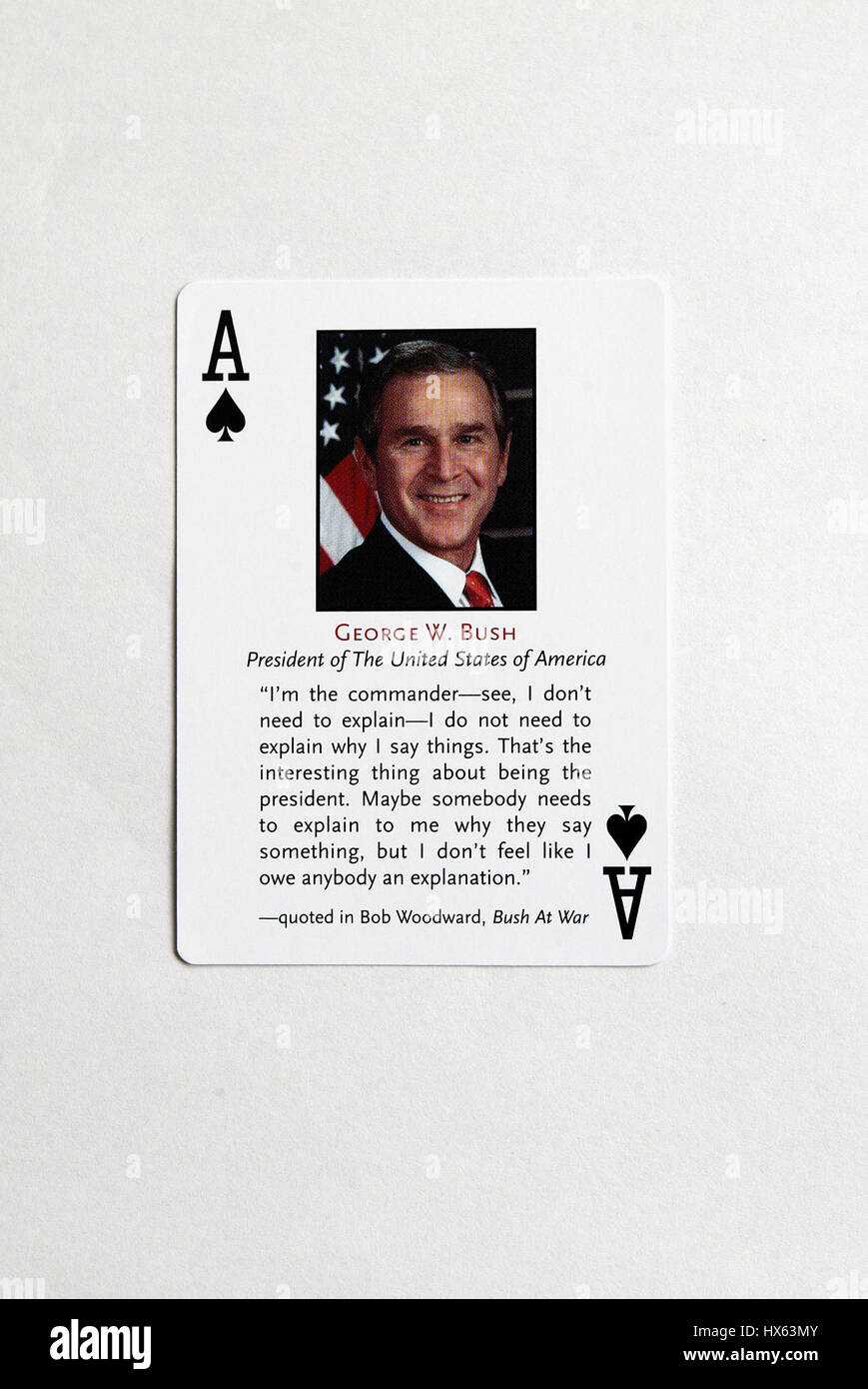 GEORGE W. BUSH BUSH CARDS 20 March 2004 HOLLYWOOD LOS ANGELES USA Stock ...