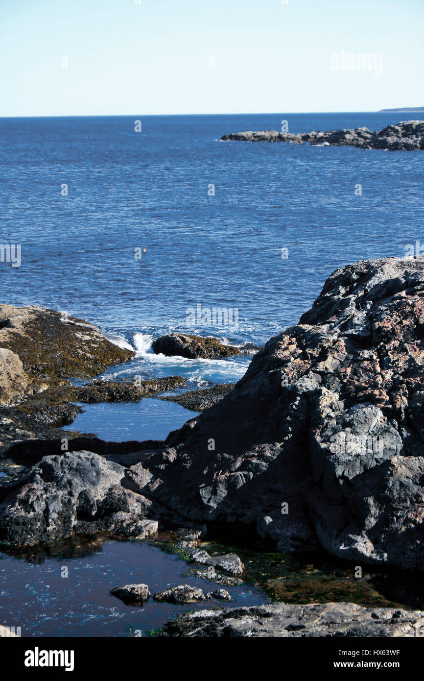 Tidal pools in Acadia National Park near Bar Harbor, Maine Stock Photo ...