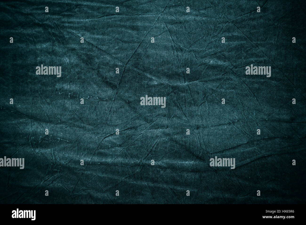 Texture of dark blue crumpled cotton, abstract textile background with ...