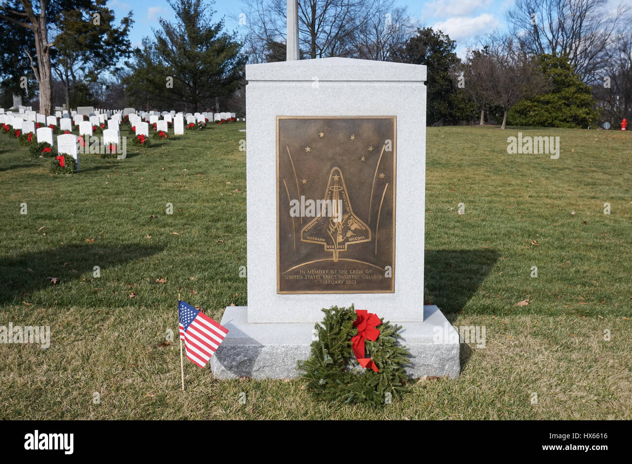 Space Shuttle Columbia Memorial, Arlington National Cemetery, Virginia ...