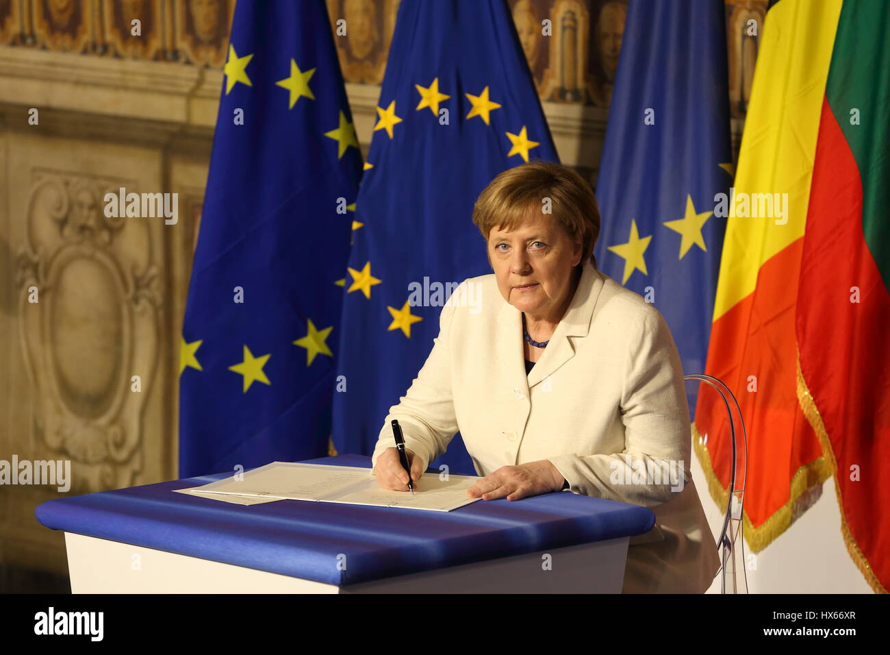 Roma, Italy. 25th Mar, 2017. Federal Chancellor of Germany Angela ...
