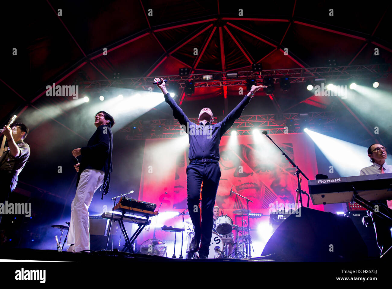 BENICASSIM, SPAIN - JUL 19: Franz Ferdinand and Sparks, band also known ...