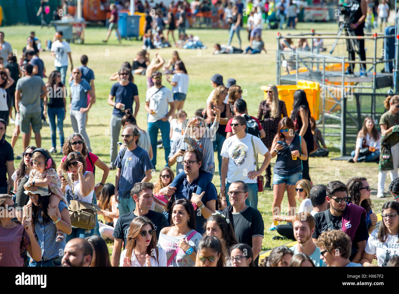 MADRID - SEP 12: Crowd in a concert at Dcode Festival on September 12 ...