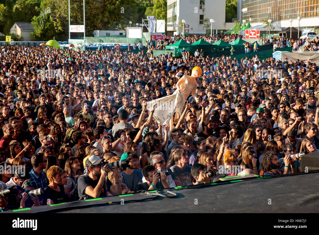 MADRID - SEP 12: Crowd in a concert at Dcode Festival on September 12 ...