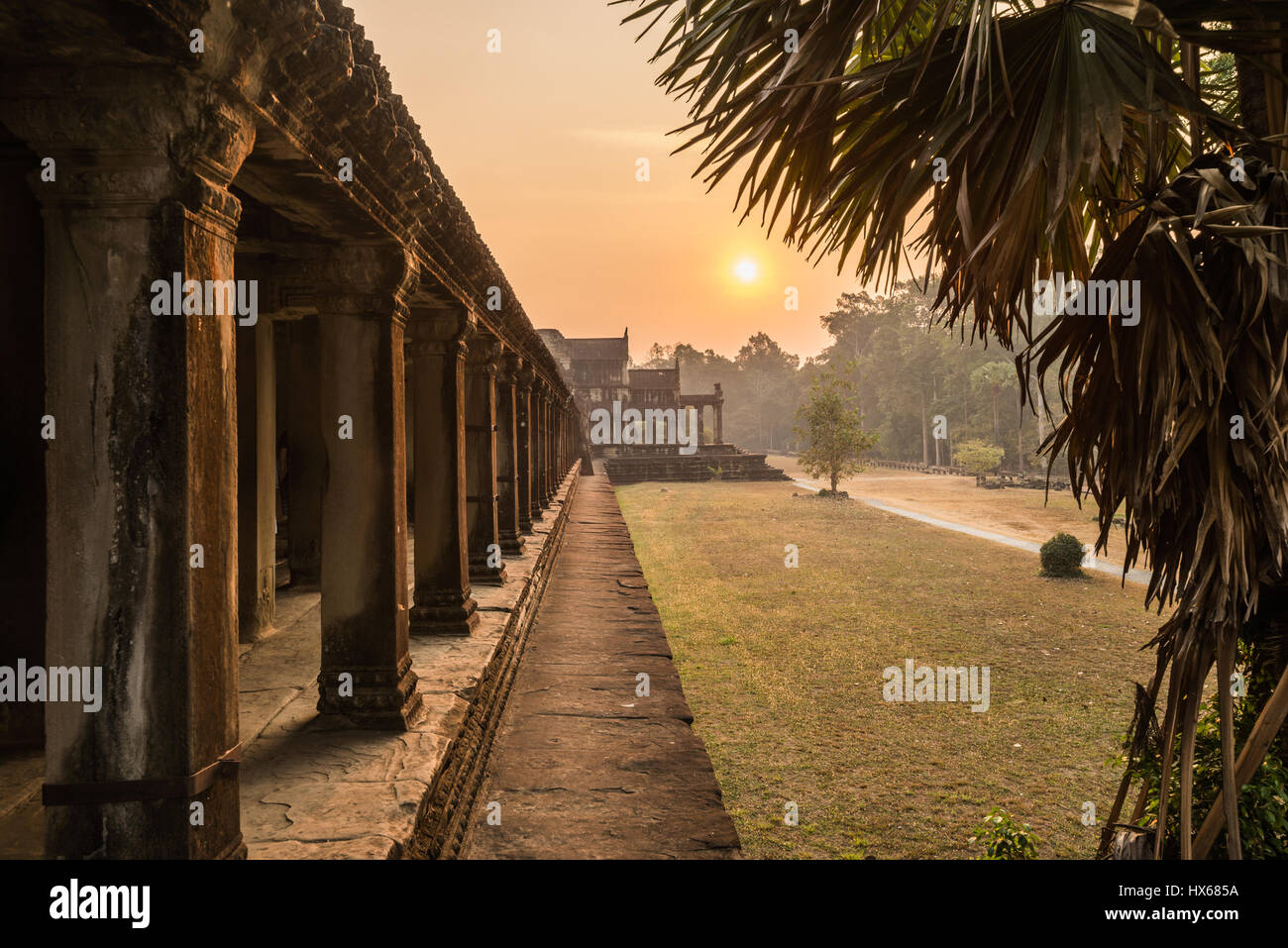 interior of the Angkor Wat temple, Angkor, Cambodia, Asia Stock Photo ...