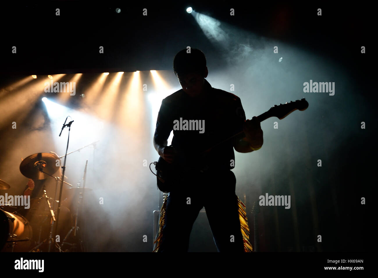 BARCELONA - OCT 24: Mike Krol (band) in concert at Primavera Club 2015 ...