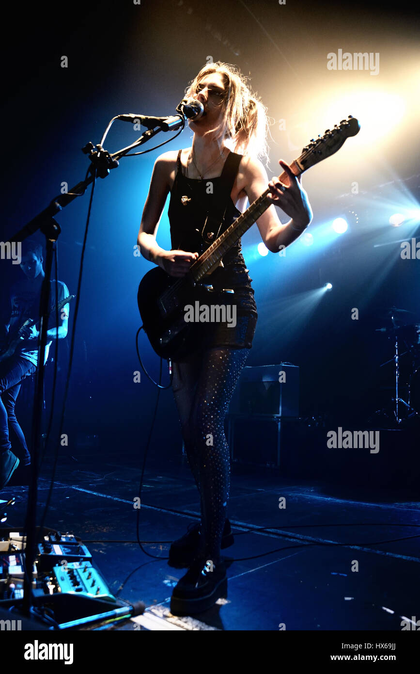 BARCELONA - FEB 6: Wolf Alice (band) in concert at Razzmatazz stage on ...