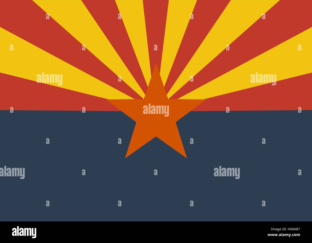 Arizona flag hi-res stock photography and images - Alamy