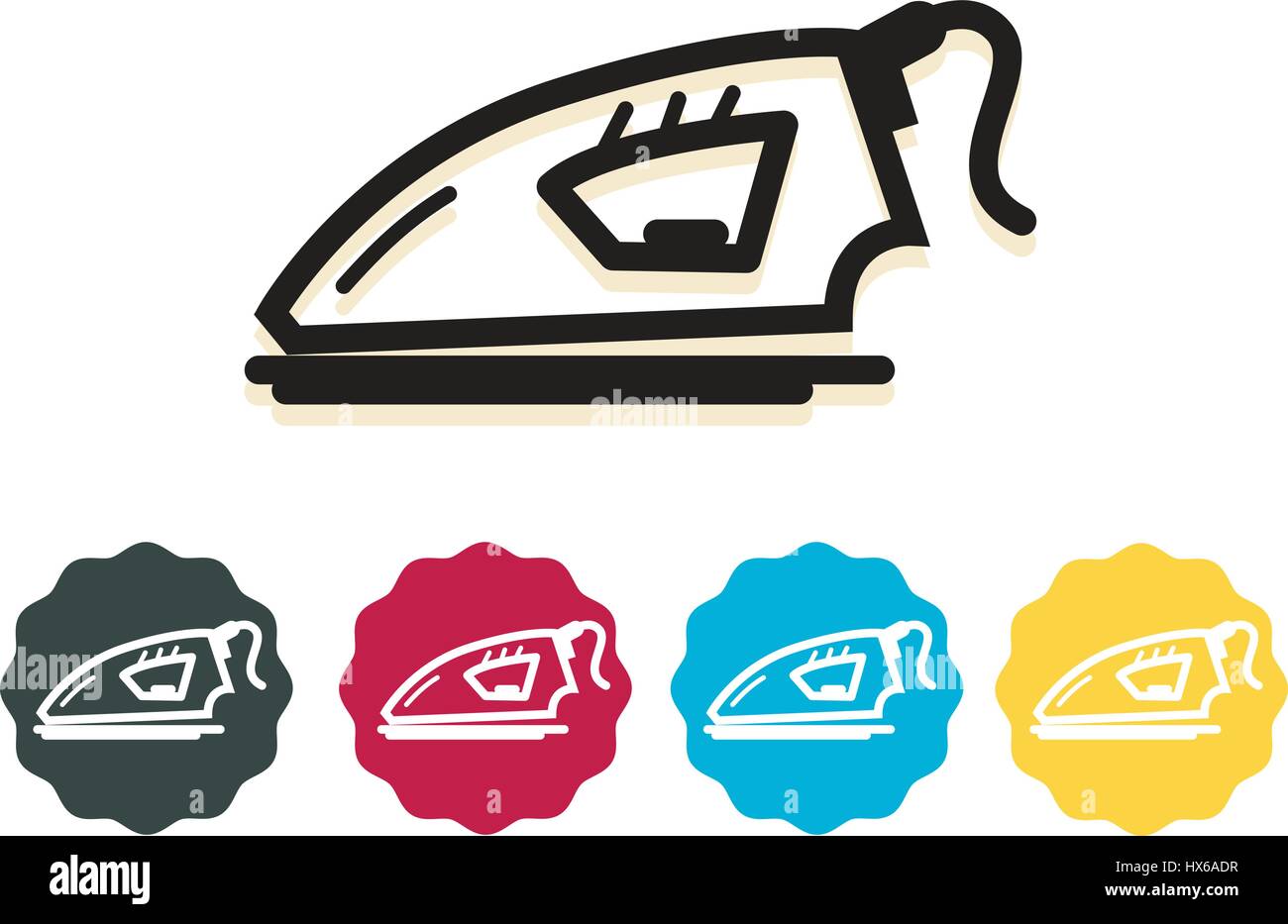 Cloth Iron Icon Illustration as EPS 10 File Stock Vector Image & Art ...