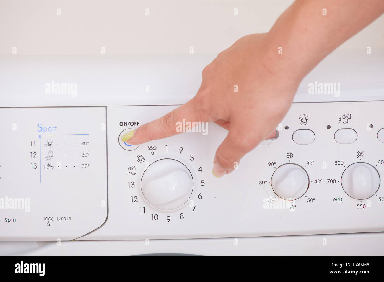 Washing machine program dial hi-res stock photography and images - Alamy