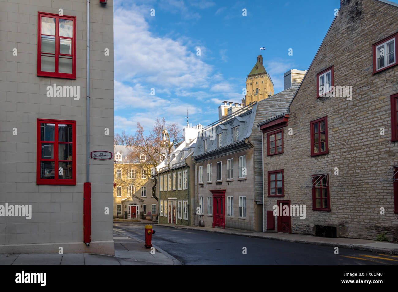 Architecture of Old Quebec - Quebec City, Canada Stock Photo - Alamy