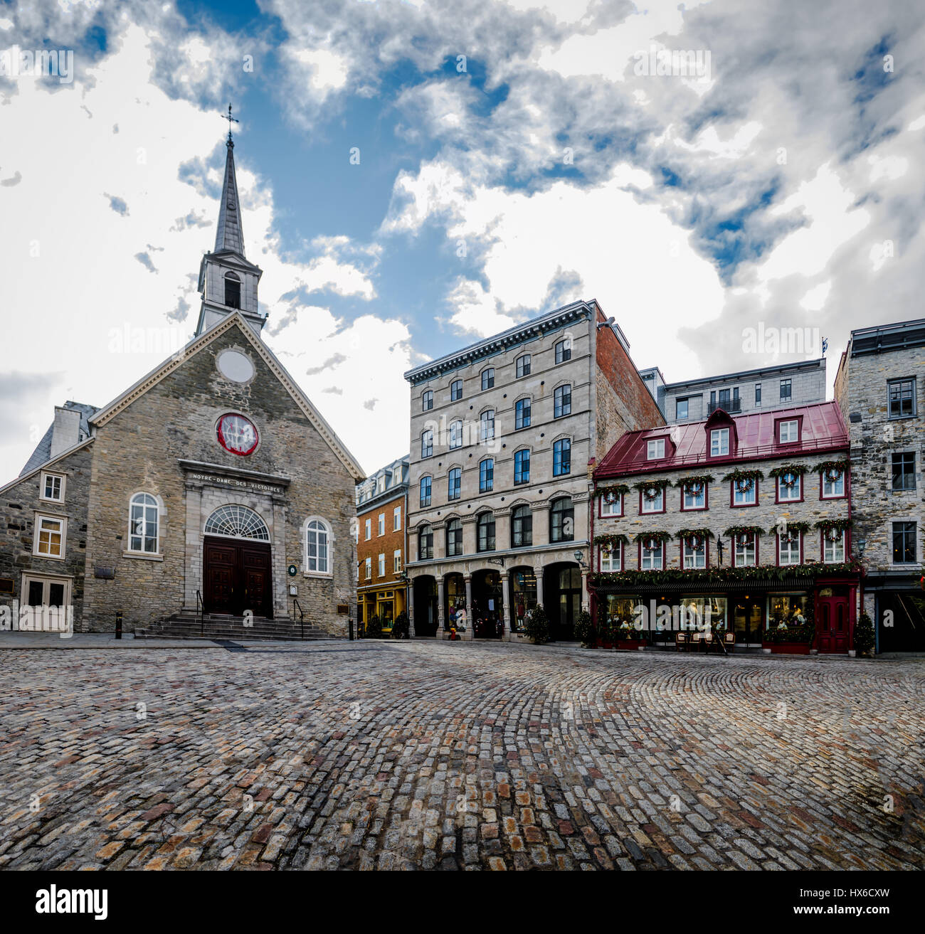 Place Royale (Royal Plaza) and Notre Dame des Victories Church - Quebec ...