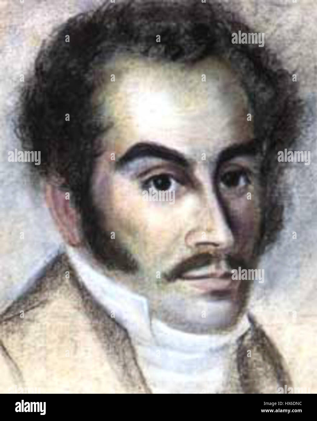 This portrait of Simón Bolívar, created in 1816, captures the image of ...