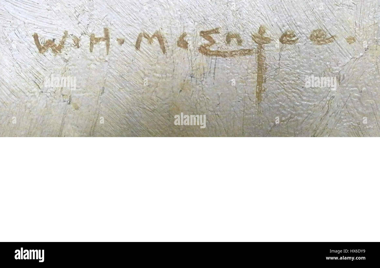 A signature from J. Francis McEntee, an artist known for his landscape ...