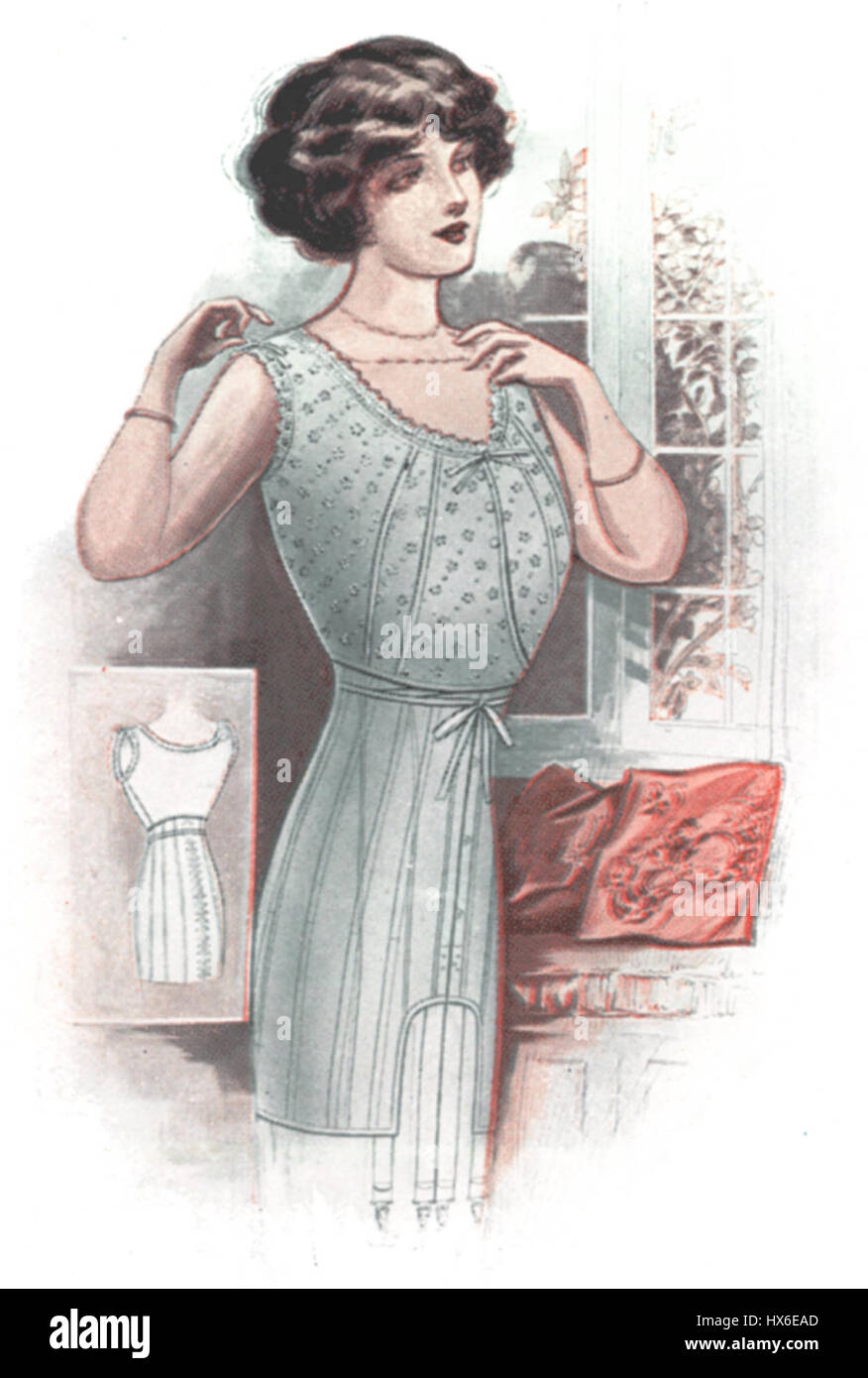 The 1913 Spirella Corsets ad represents the fashion trends of the early ...