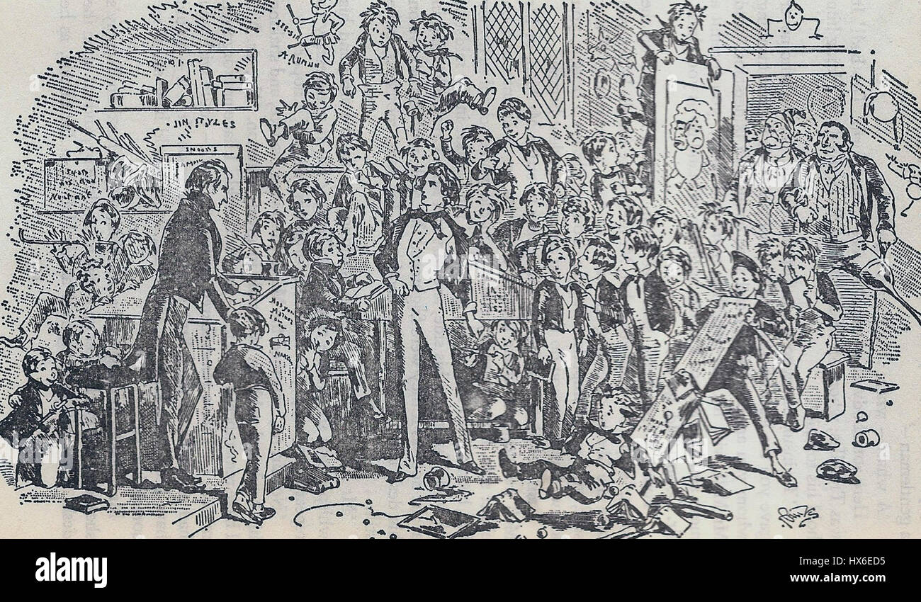 Steerforth s'oppose C3A0 Mr Mell (David Copperfield Stock Photo - Alamy