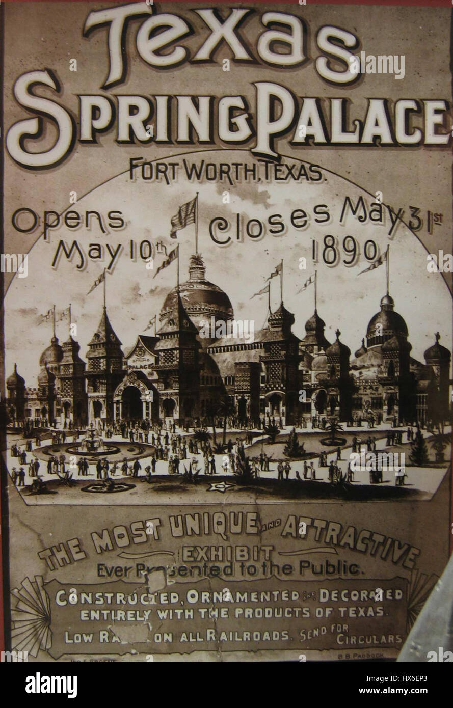 The Texas Spring Palace was an exhibition hall located in Fort Worth ...