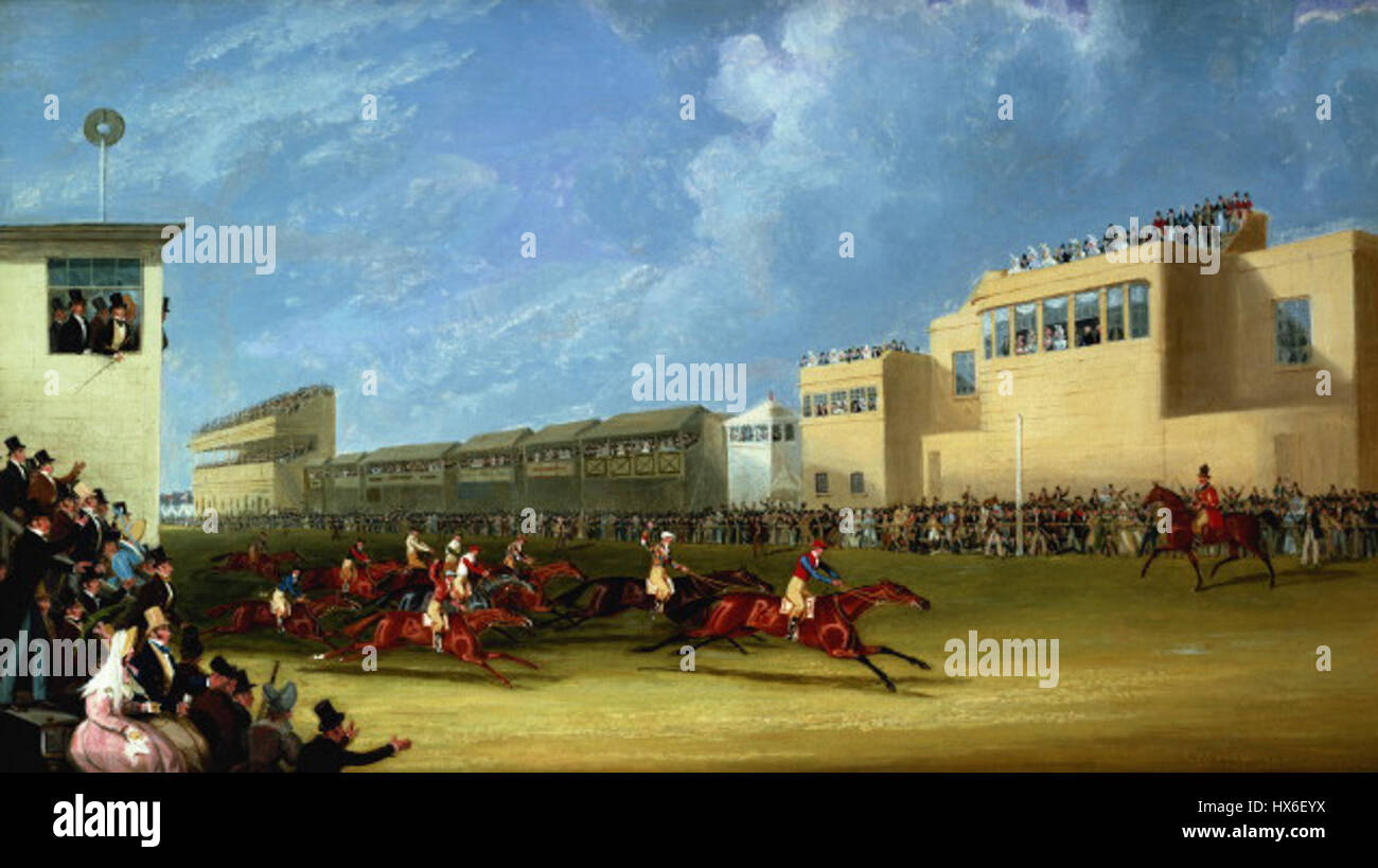 The Ascot Gold Cup 1834 James Pollard Stock Photo - Alamy