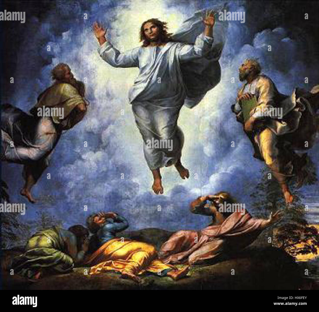 'Transfiguration' by Raphael is a masterpiece of Renaissance art, depicting the moment of Christ ...
