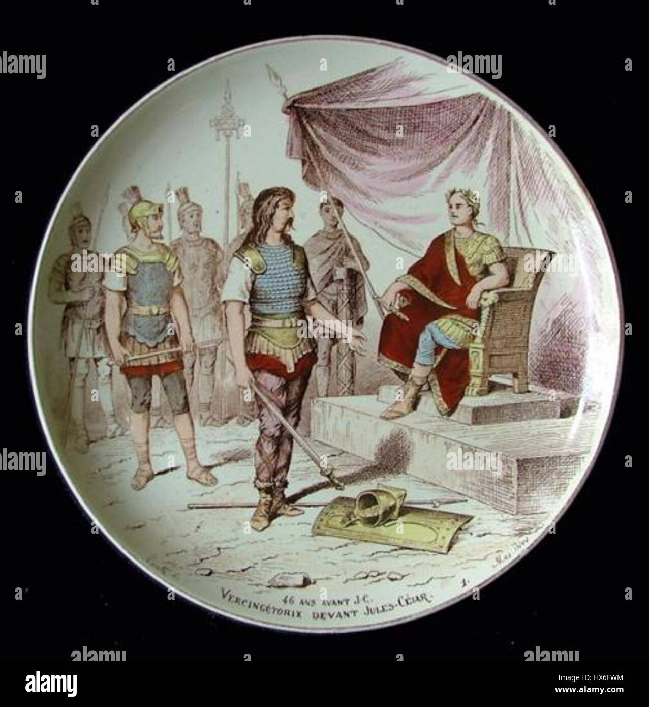 This depiction represents Vercingétorix, the Gallic leader, standing ...