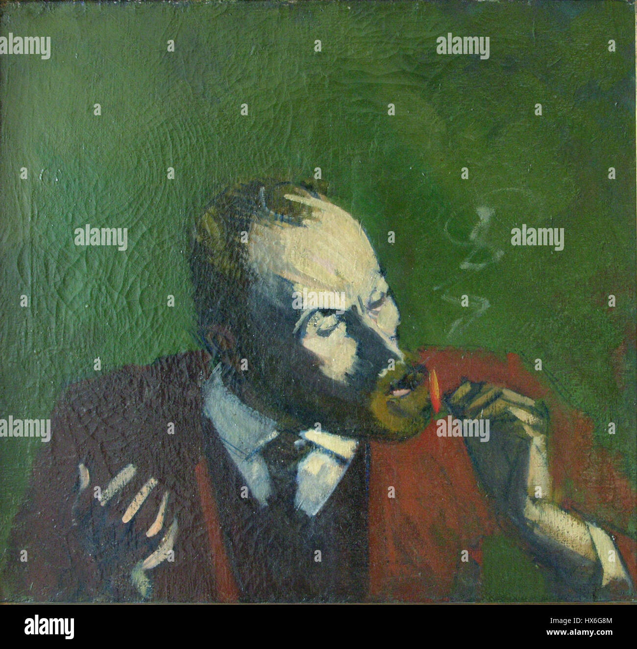 'Westermayr der Raucher' is a painting by the German artist Westermayr ...