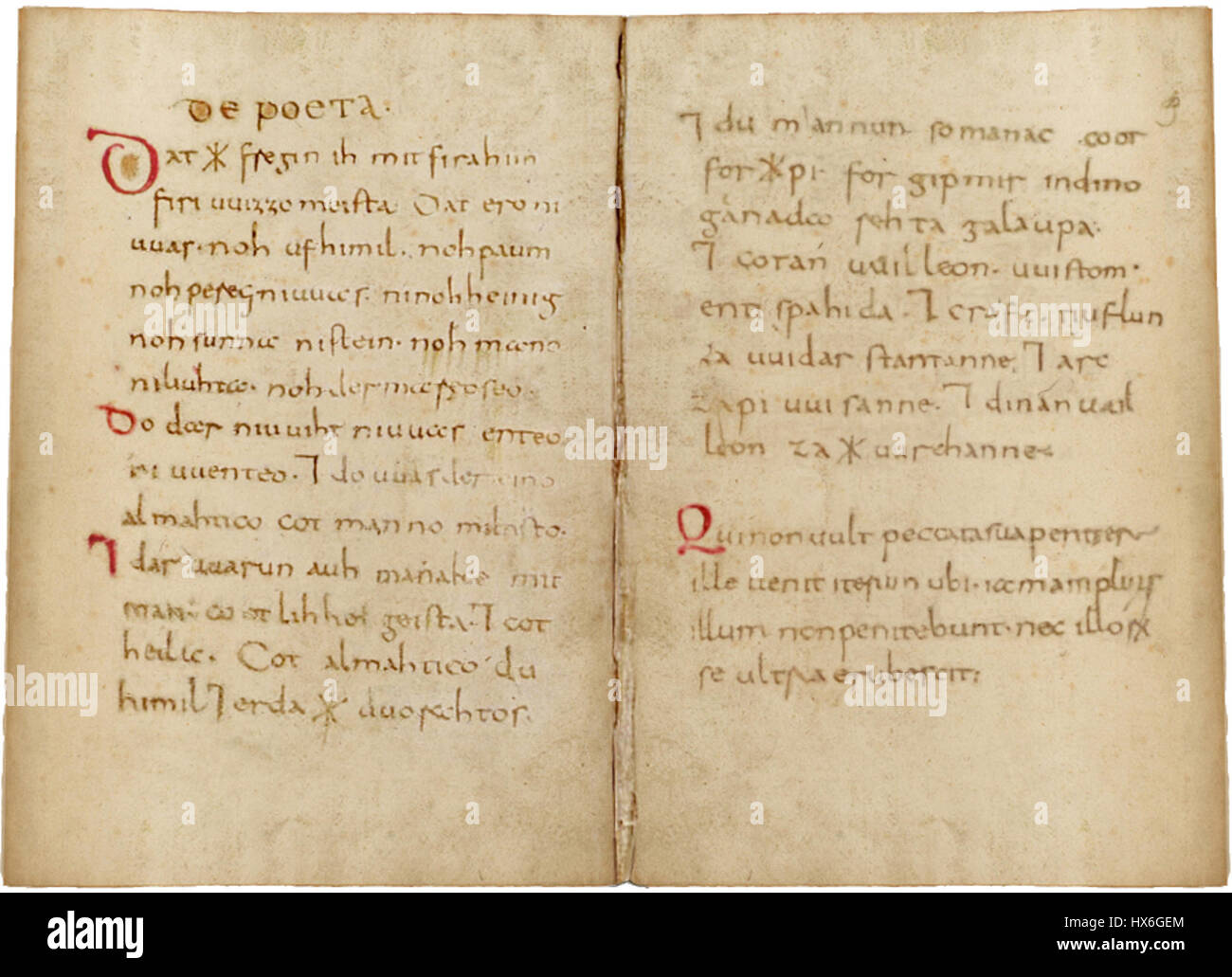 The Wessobrunner Schöpfungsbericht is an Old High German text detailing ...