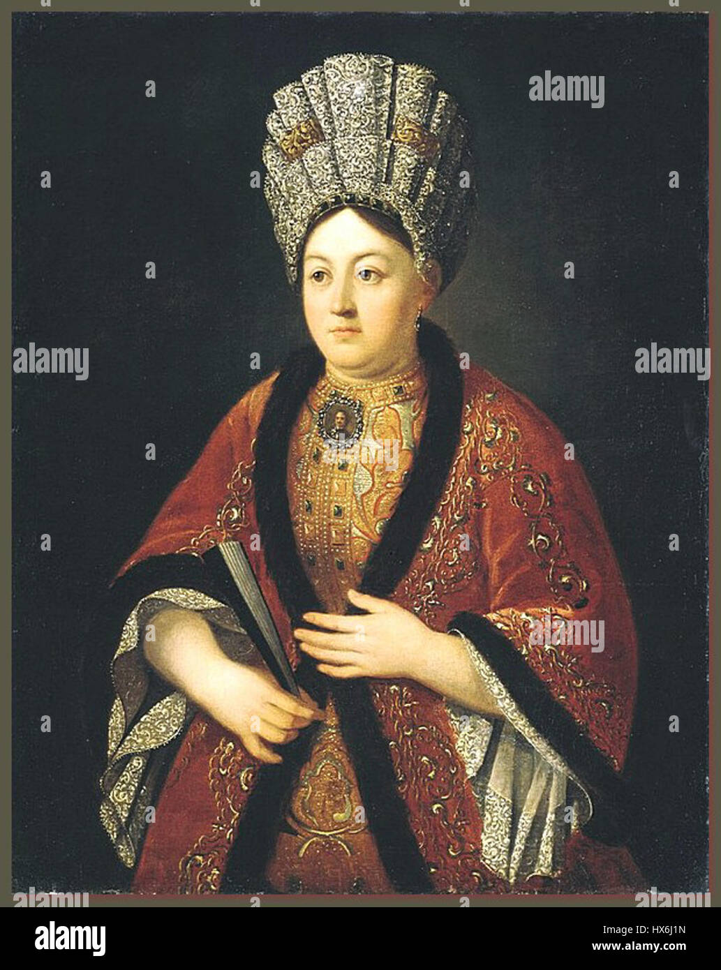M.Y. Stroganova is a portrait painted by Roman Nikitin, depicting a ...