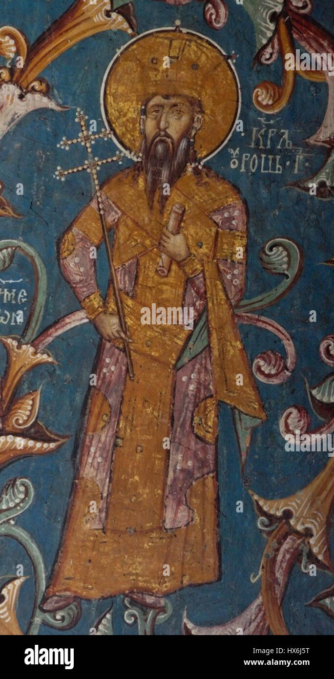 'Loza Nemanjica' is a fresco from the Decani Monastery in Kosovo ...