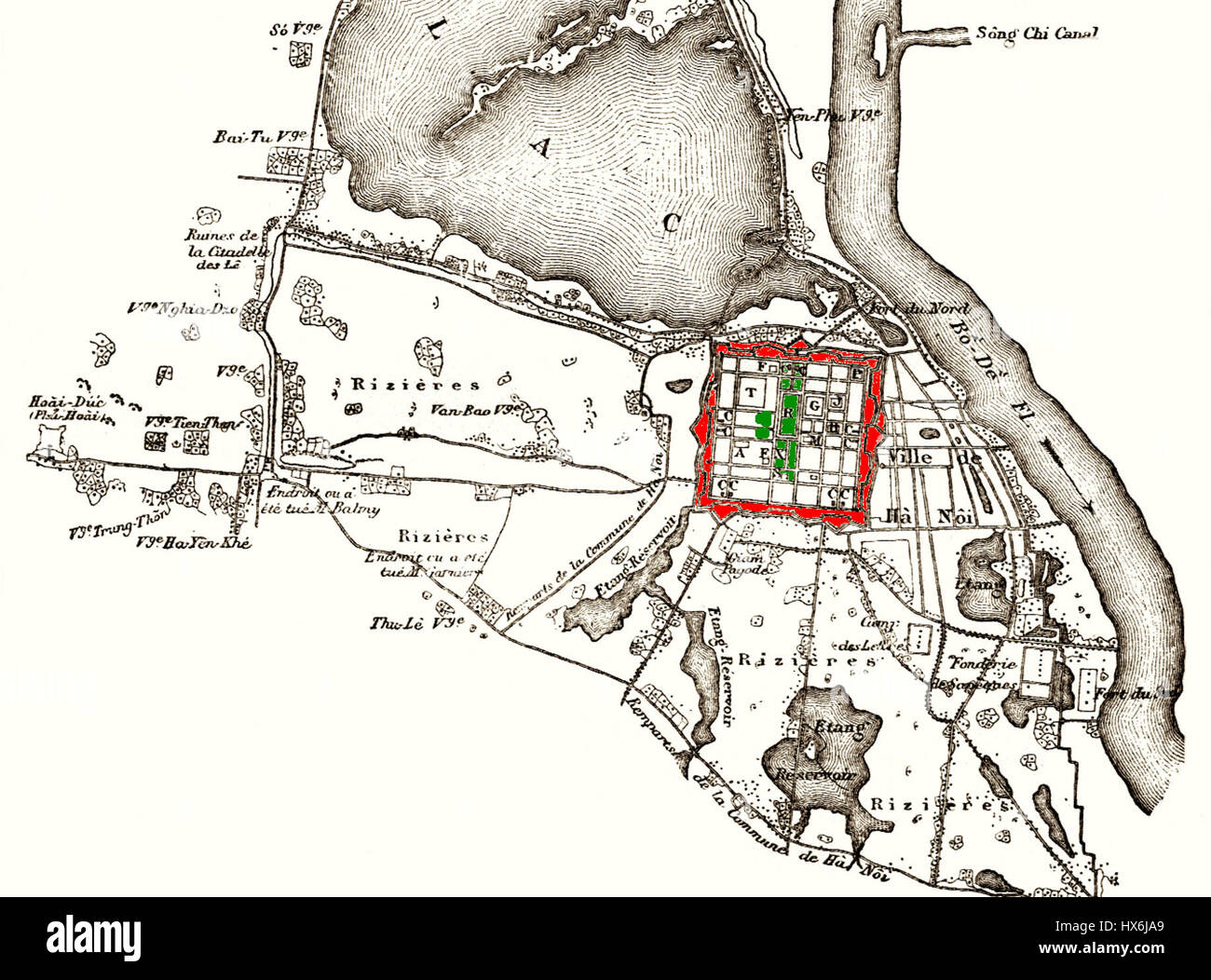 Historical map of hanoi hi-res stock photography and images - Alamy