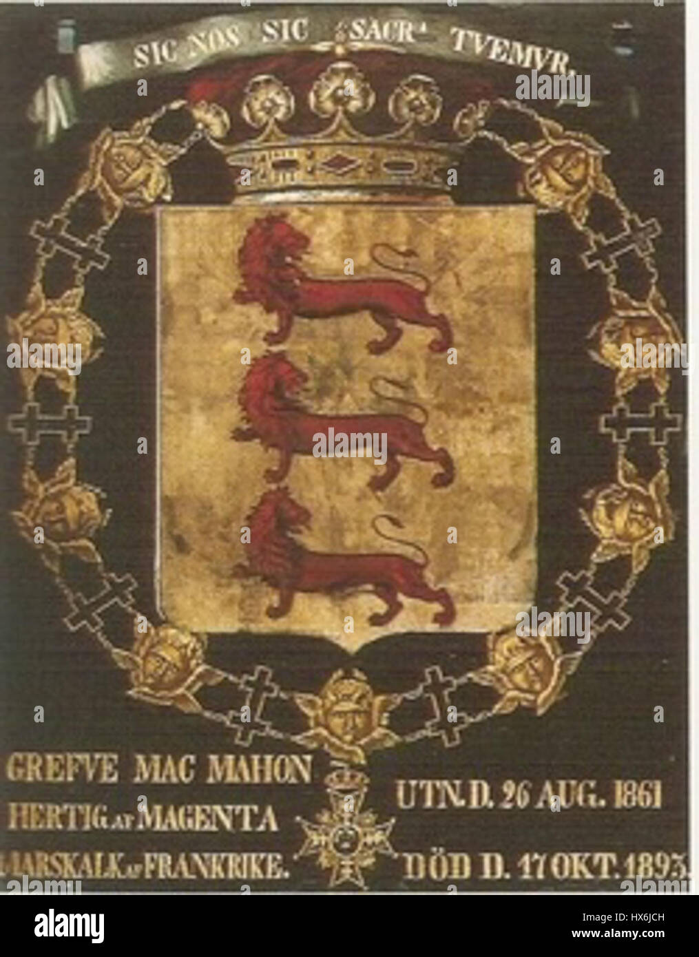 MacMahon Arms refers to the heraldic symbols associated with the ...
