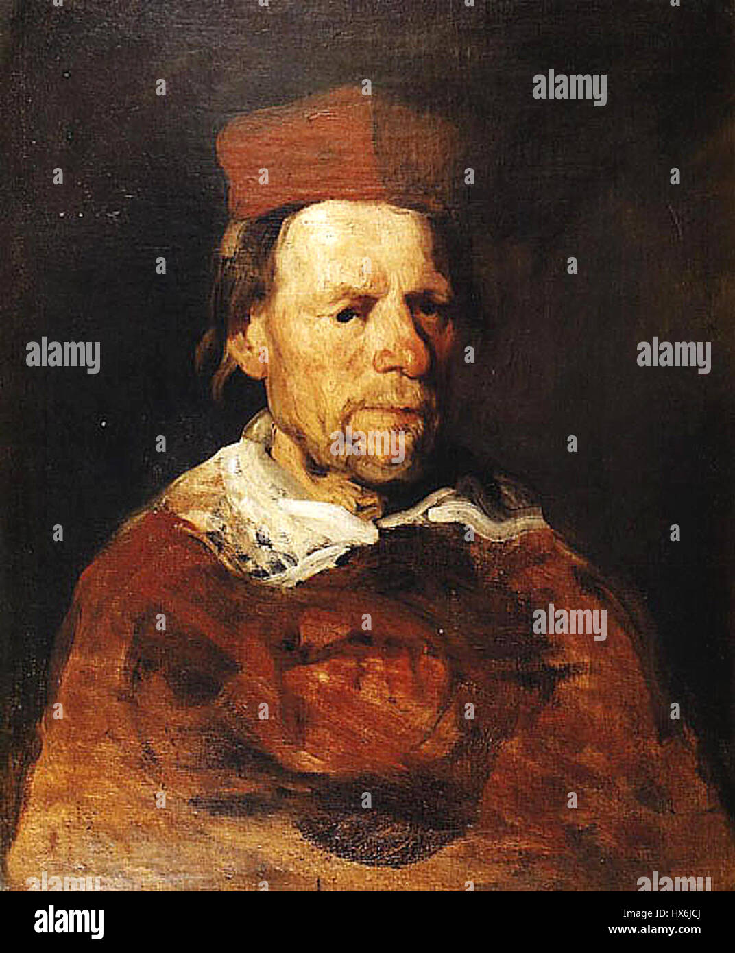 'Man Wearing a Beret (Cardinal)' by Piotr Michałowski is a portrait ...