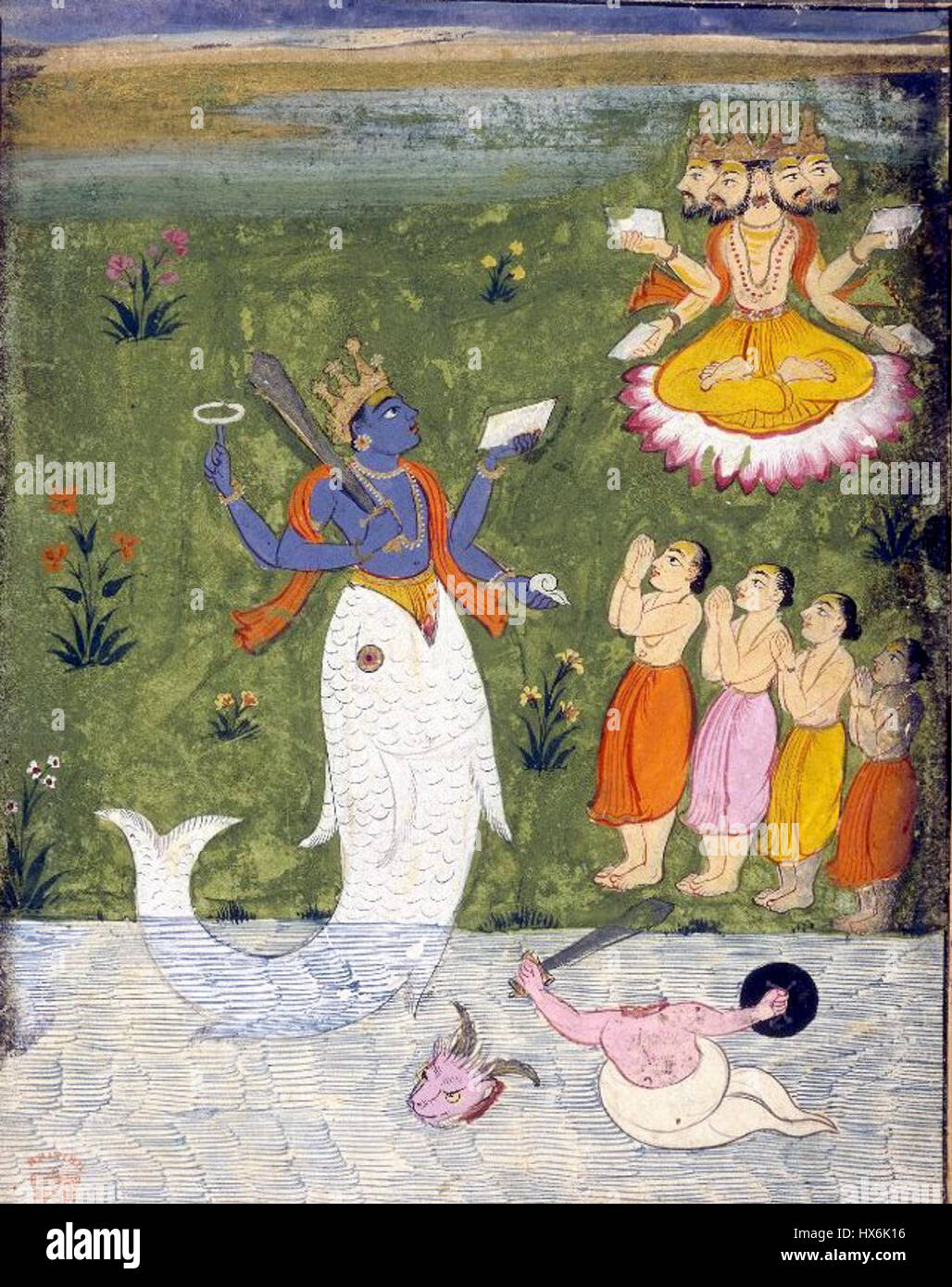Matsya Mughal is an artistic representation of the fish incarnation ...