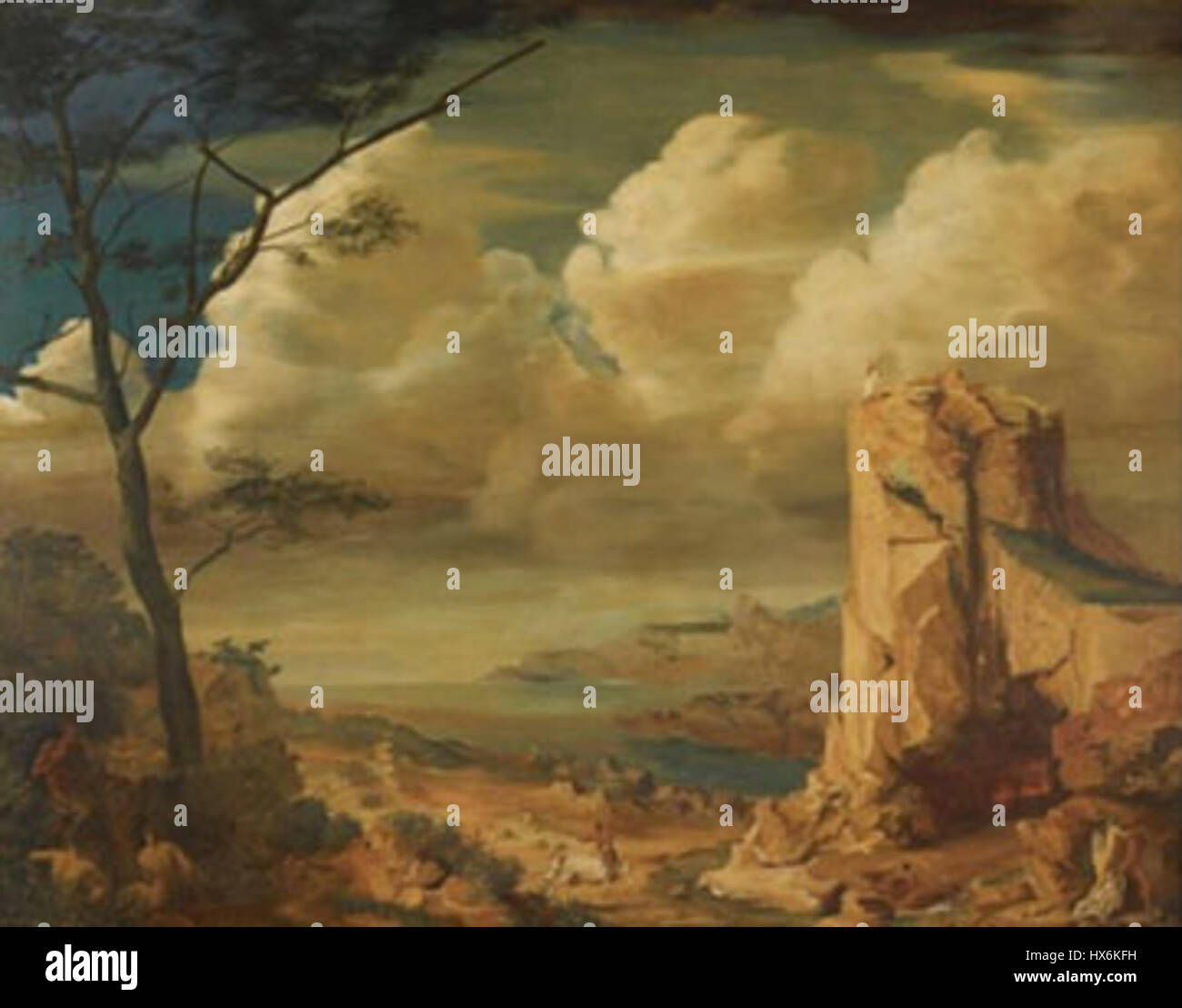 A mythological landscape painting by A. Yakovlev, created in 1928 ...